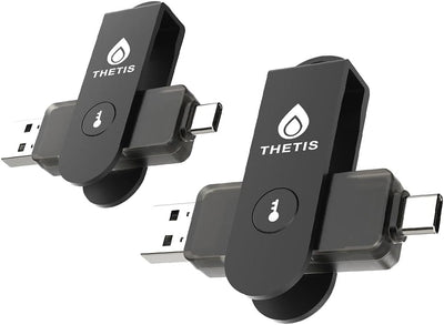 Thetis PRO FIDO2 L2 Security Key [2 Pack]- Passkey, USB-A, USB-C & NFC