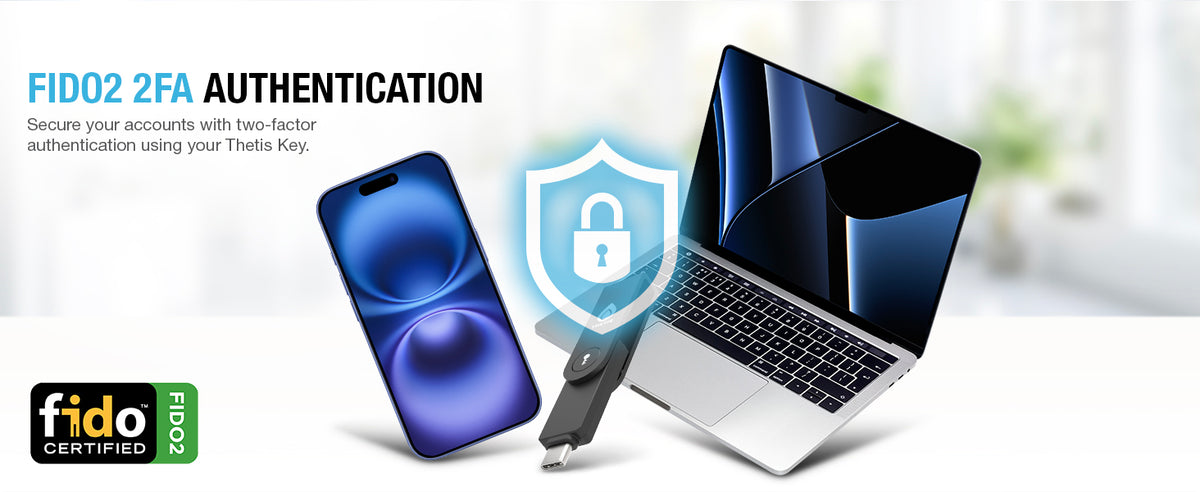 FIDO2 USB-C + NFC + TOTP/HOTP Passkey
