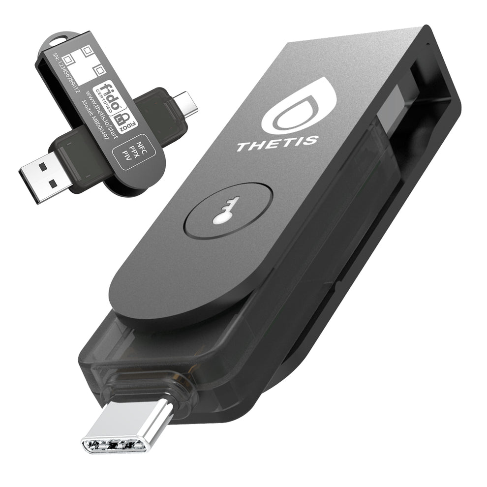 Thetis PRO FIDO2 Security Key with PinPlex - Passkey, PIV, USB-A, USB-
