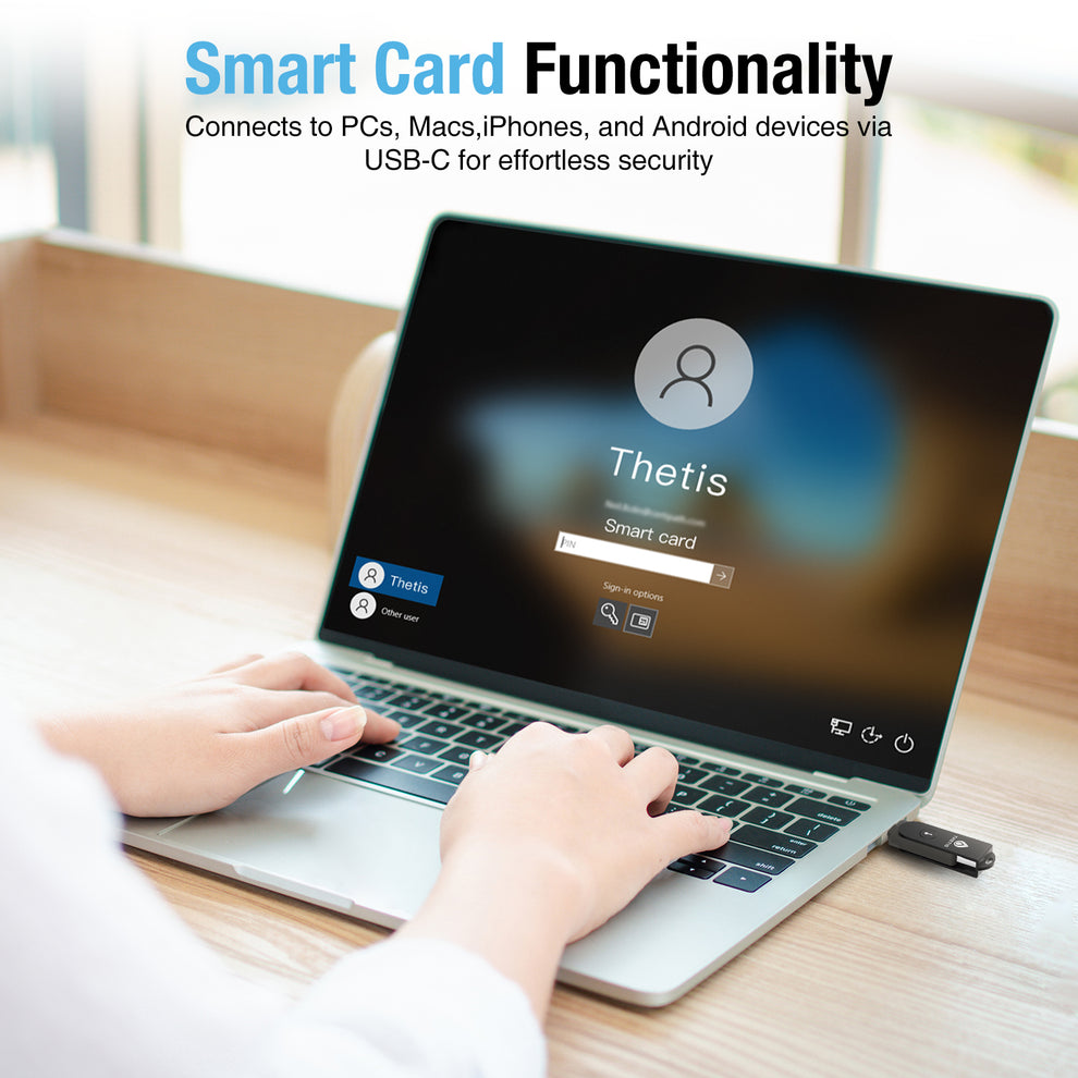 Thetis PRO FIDO2 Security Key with PinPlex - Passkey, PIV, USB-A, USB-