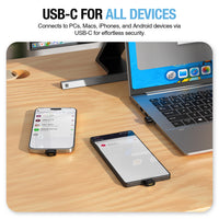 FIDO2 USB-C + TOTP/HOTP Passkey