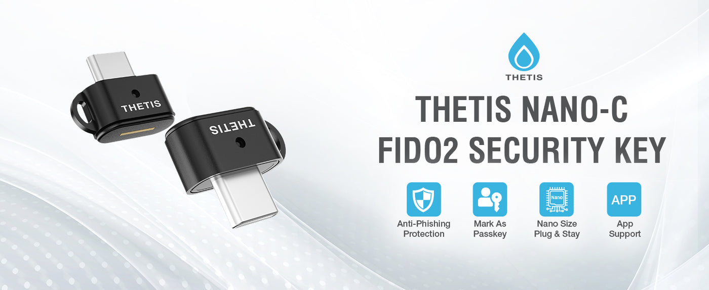 FIDO2 USB-C + TOTP/HOTP Passkey