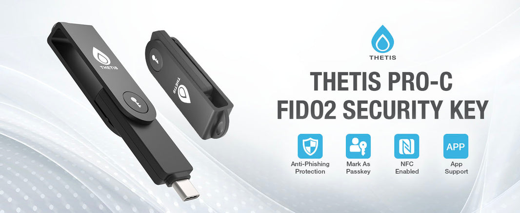 FIDO2 USB-C + NFC + TOTP/HOTP Passkey